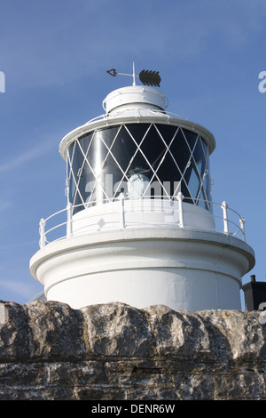 Anvil Point lighthouse in Durlston Country Park near Swanage in Dorset ...