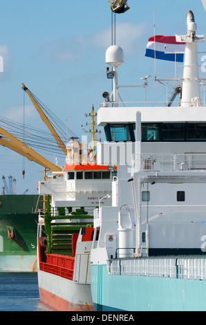 cargo ships in the port of Aviles, Asturias, Spain Stock Photo - Alamy