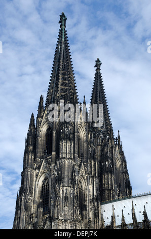View of the Cologne Cathedral towers Stock Photo - Alamy
