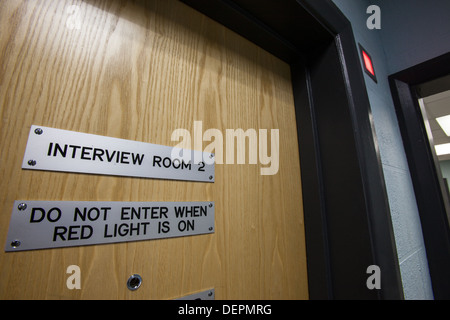 Police station interview room Stock Photo - Alamy