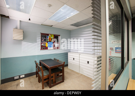 Police station interview room Stock Photo - Alamy