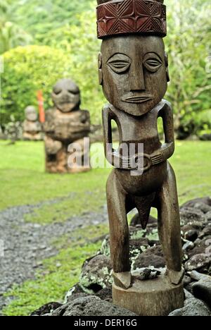 French Polynesia, Tahiti, Arahurahu Marae Tahitian Temple. (Large ...