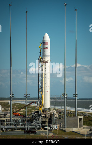 The Antares rocket, launched from NASA's Wallops Flight Facility in ...