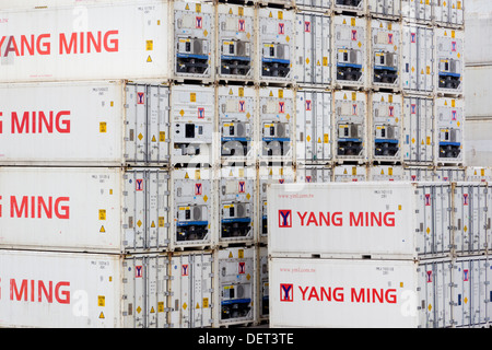 Temperature controlled shipping containers Stock Photo - Alamy