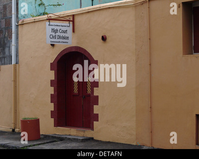 The High Court in Roseau, the capital of the Commonwealth of Dominica ...