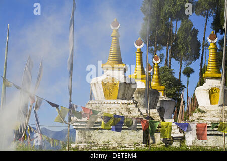 India; Sikkim; Pelling, Sangachoeling Gompa, buddhist monastery Stock ...