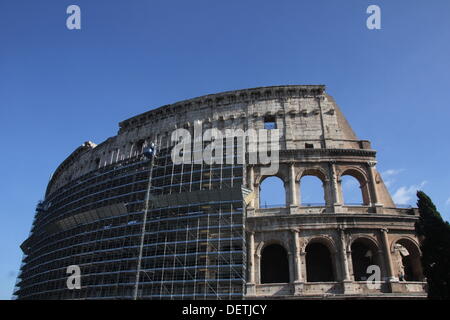 Rome, Italy. 23rd September 2013. Scaffolding erected around the ...
