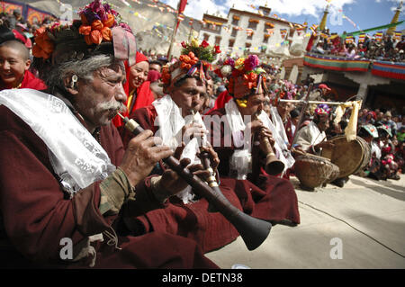 Ladakhi man playing musical instrument Ladakh Festival Leh Jammu and ...