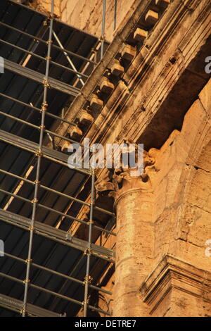 Rome, Italy. 23rd September 2013. Scaffolding erected around the ...