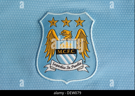 Manchester City FC Club Crest Stock Photo - Alamy