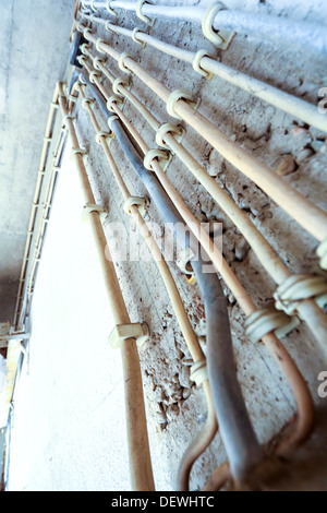 Old electricity installation Stock Photo - Alamy