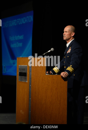 Coast Guard 13th District Rear Adm. David Throop, commander, Master ...