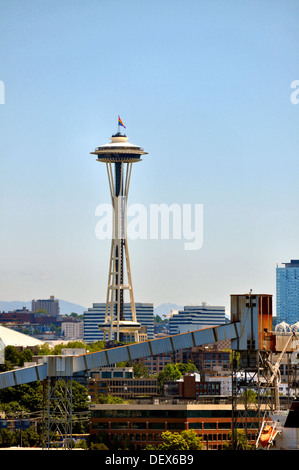 Space needle with Pride Flag Stock Photo - Alamy