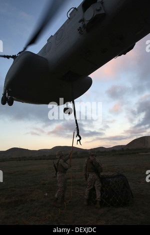 Marines with Landing Support Company, Combat Logistics Regiment 17, 1st ...