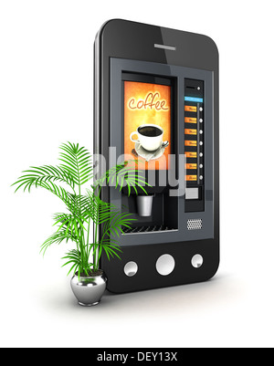 3d Concept Coffee Shop Cafeteria Rendered Elevation Perspective Plan