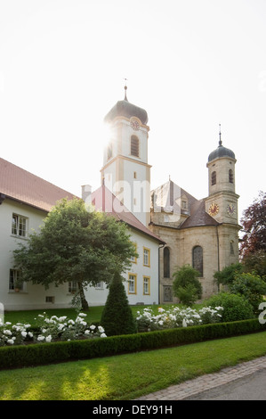 Exterior view of Schlosskirche, castle church, Wolfegg near Ravensburg ...