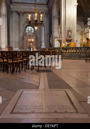 The Rose Line in Saint Sulpice Church Paris France. Featured in the Dan ...