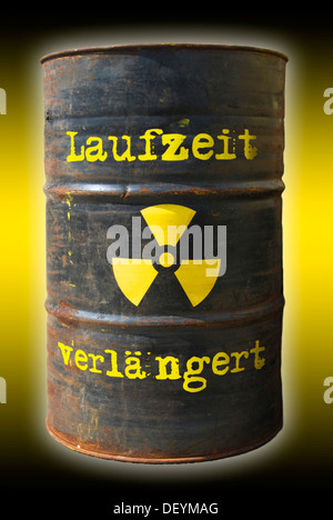 Rusty sign with the inscription : caution, radiation. Backgrounds and ...