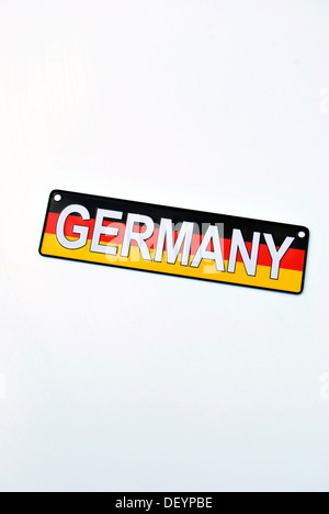 License plate, Germany, national colors Stock Photo - Alamy