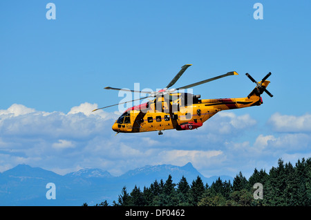 Agusta Westland CH-149 Cormorant search and rescue helicopter in flight Stock Photo - Alamy