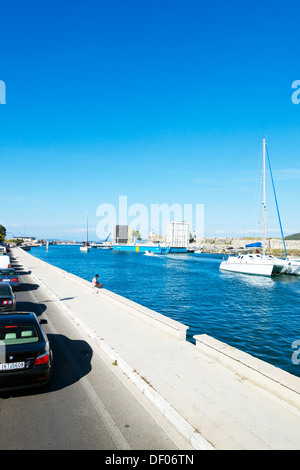 Lefkada Lefkas floating bridge opening open to let boats through Greek ...