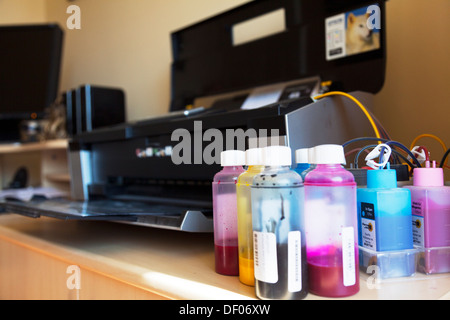 Epson r2880 printer with premajet ink system installed print inks Stock ...