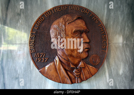 LORD RUTHERFORD , New Zealand physicist (centre) in May 1932 with at ...