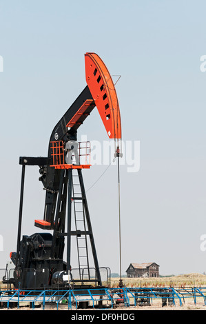 Crescent Point Energy pumpjack pumps crude oil from an oilfield well ...