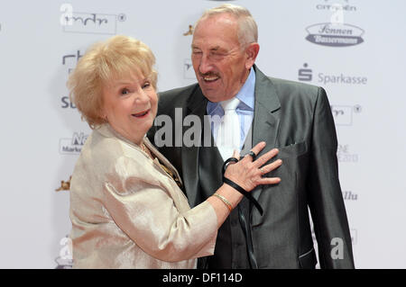 Actress Ingeborg Krabbe and her partner Kurt Mueller arrive to the ...