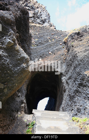 Madeira, the window rocks, Ribeira da Janela, on the west coast Stock ...