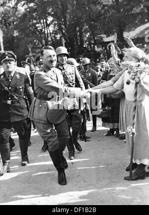 The Nazi propaganda photo shows SS members Edgar Steinbach (R) and ...