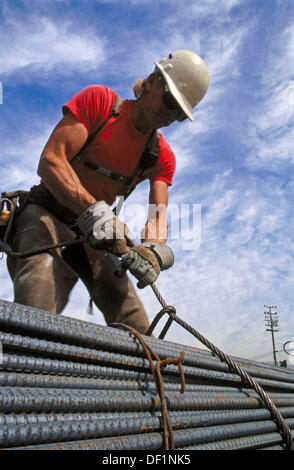 Steel rebar bundles Stock Photo - Alamy