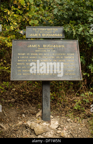 Buchanan's Birthplace State Park and Statue in the town of Mercersburg ...