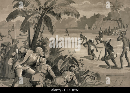 Christopher Columbus with Native Americans, 1492-1503 (c1820-1839 ...