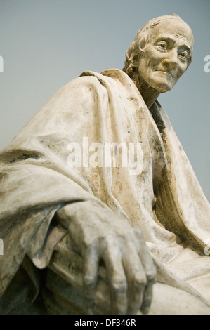 Statue of Voltaire by Jean Antoine Houdon at the State Hermitage Stock ...