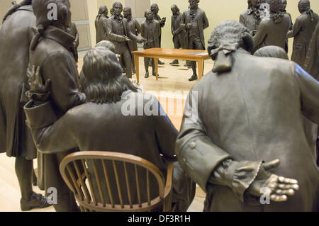 Bronze statues of 42 delegates to the Constitutional Convention Stock ...