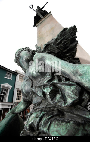 Lewes War Memorial Angel Statue East Sussex UK Stock Photo - Alamy