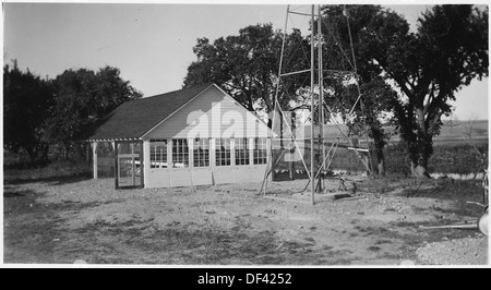 This photograph shows a duck hospital at the Upper Souris National ...