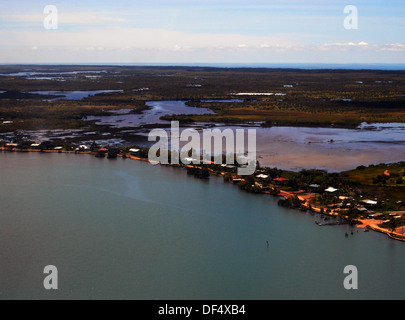 Australia, Queensland, Torres Strait Islands, aerial view of Thursday ...