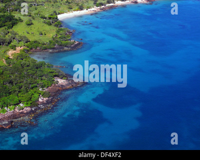 Australia, Queensland, Torres Strait Islands, aerial view of Thursday ...