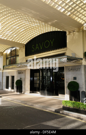 Savoy Hotel, Strand, Victoria Embankment, London, United Kingdom Stock ...