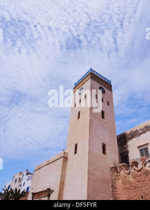 Old clock tower in Essaouira, Morocco Stock Photo - Alamy