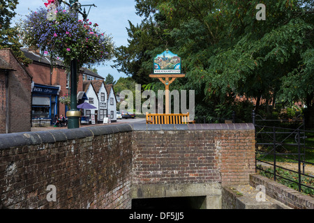 Wheathampstead Village sign, High Street, Wheathampstead, Hertfordshire ...