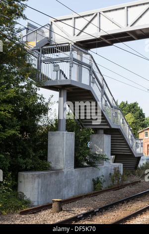 elsenham station railway level crossing essex england uk gb Stock Photo ...