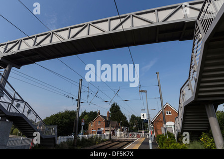 elsenham station railway level crossing essex england uk gb Stock Photo ...