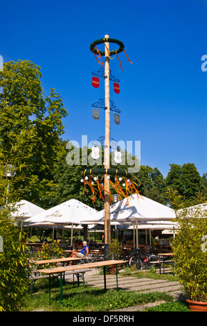 'Zunftbaum' pole showing the guild signs of trade guilds, Speyer ...