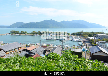 Okishima in Shiga Prefecture, Japan. This is Japan's only populated ...