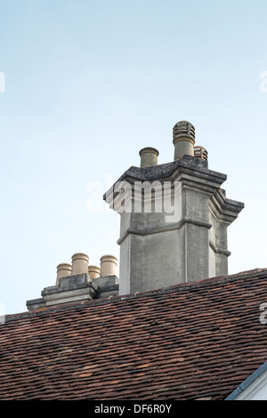 Clay chimney pots Stock Photo - Alamy