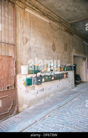 Europe,Spain, Barcelona, Mail, Mailboxes, Vintage,boxes, post Stock ...