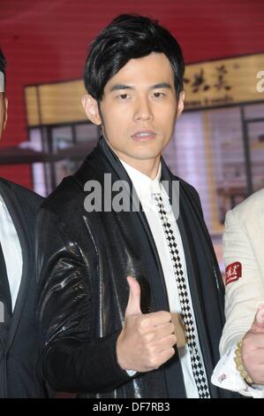Shanghai, China. 28th Sep, 2013. Super star Jay Chou attends commercial ...